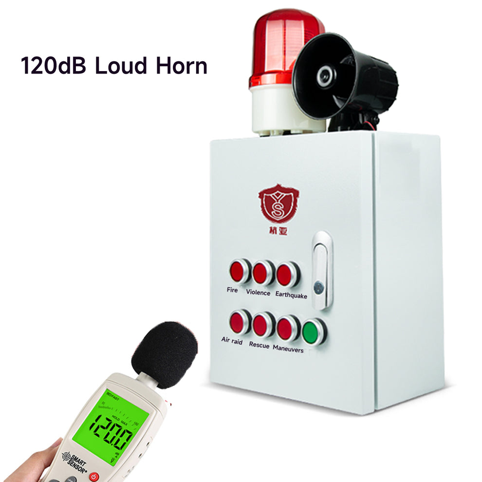 Wireless Emergency Alert Alarm Siren 2000m Remote Control Fire Air Rai ...